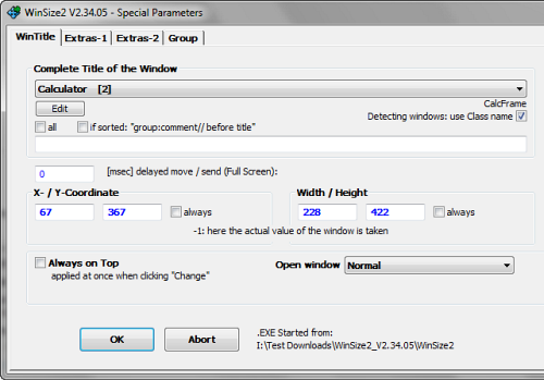 Make Windows remember window position, size and more with Winsize2